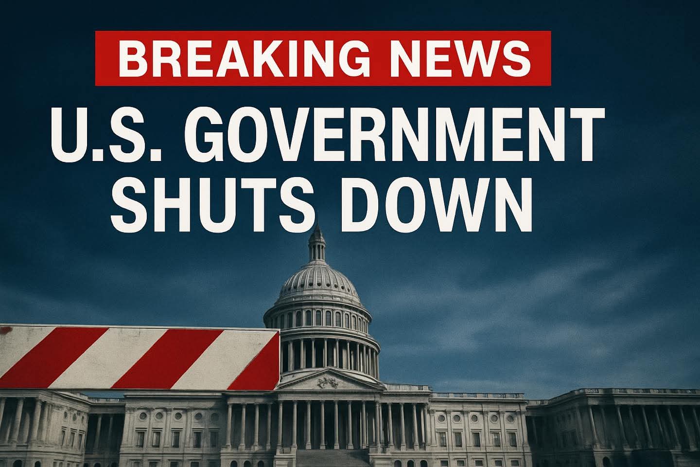 U.S. federal government shuts down after Senate fails to pass funding ...